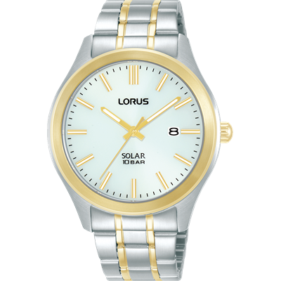 Lorus Mens 2Tone Solar Dress Watch – Brereton Showcase Jewellers